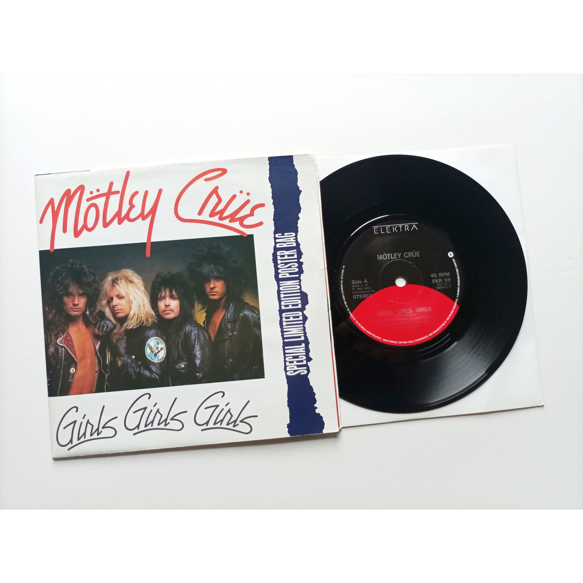 Mötley Crüe Girls Girls Girls 7" Vinyl