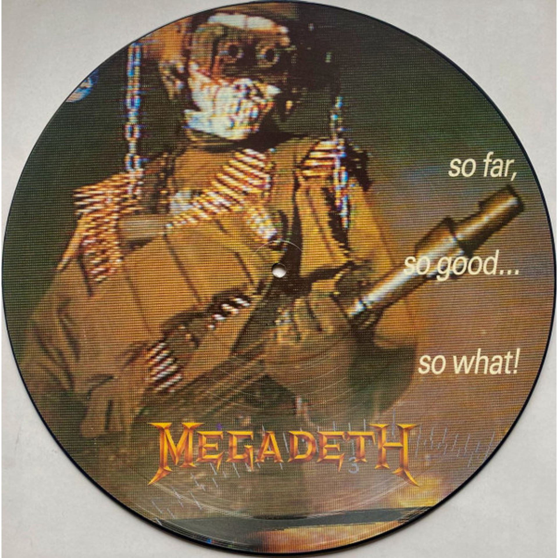 Megadeth So Far So Good So What LP Vinyl UK Picture Disc
